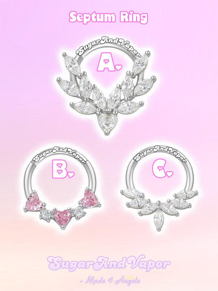 Isadora Crystals Cute Septum Ring – SugarAndVapor